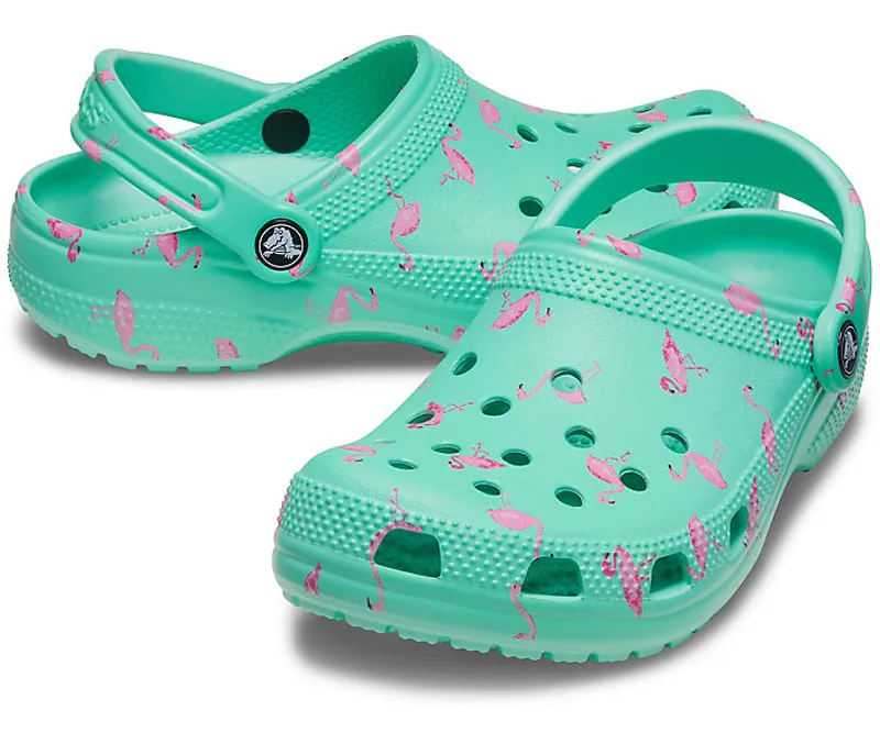 Crocs Classic Vacay Vibes Clog in Flamingo