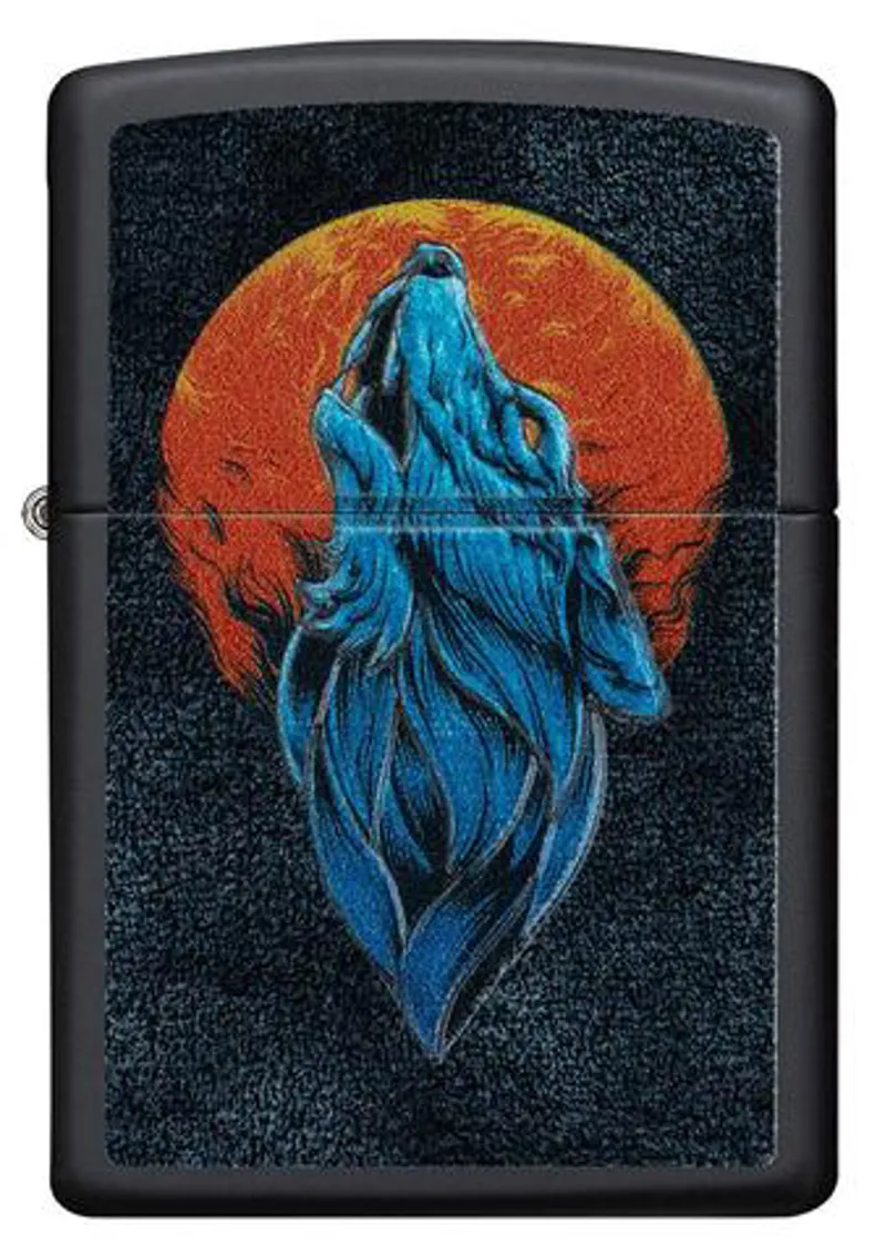 Zippo Wolf And Moon