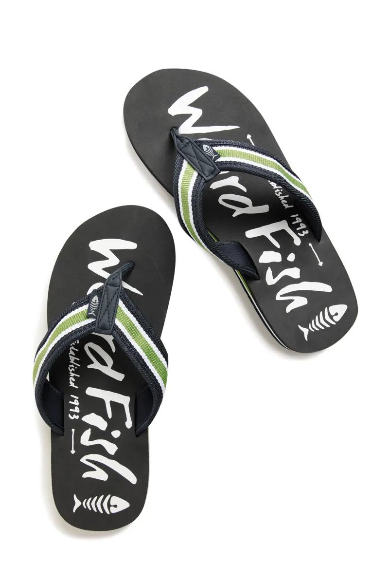 Weird Fish Waterford Flip Flops in Cement