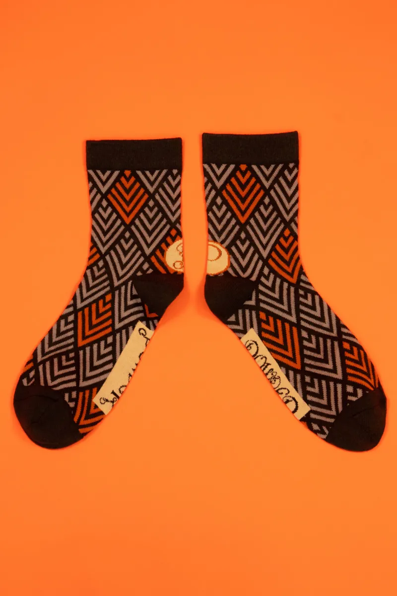 Powder Chevron Socks Mens